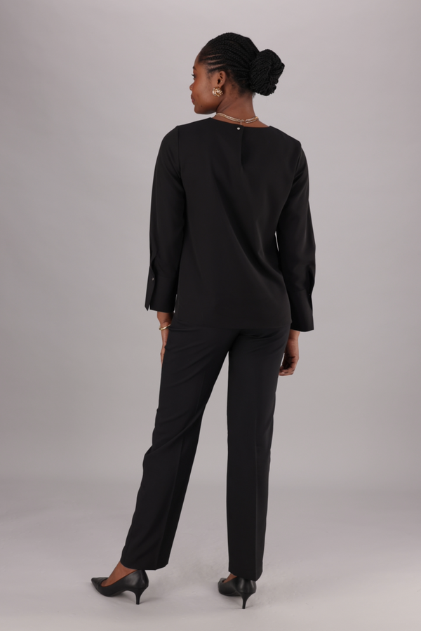 Black Boxy Top – Stylish Ladies Office Wear | ImNow - Imagemakers (Pty ...